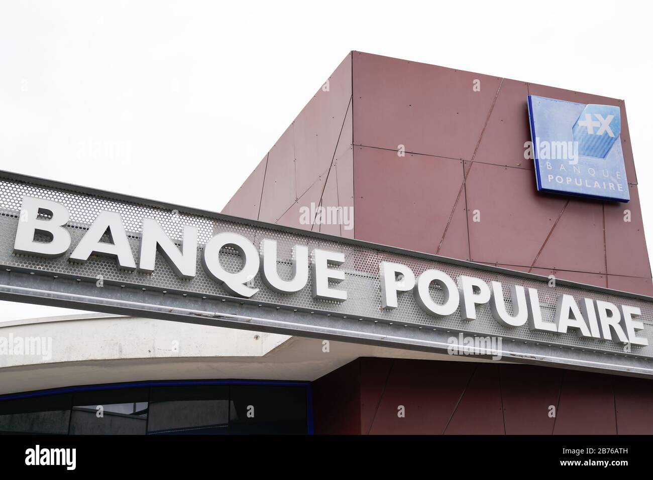 Banque populaire bank sign logo hi-res stock photography and images - Alamy