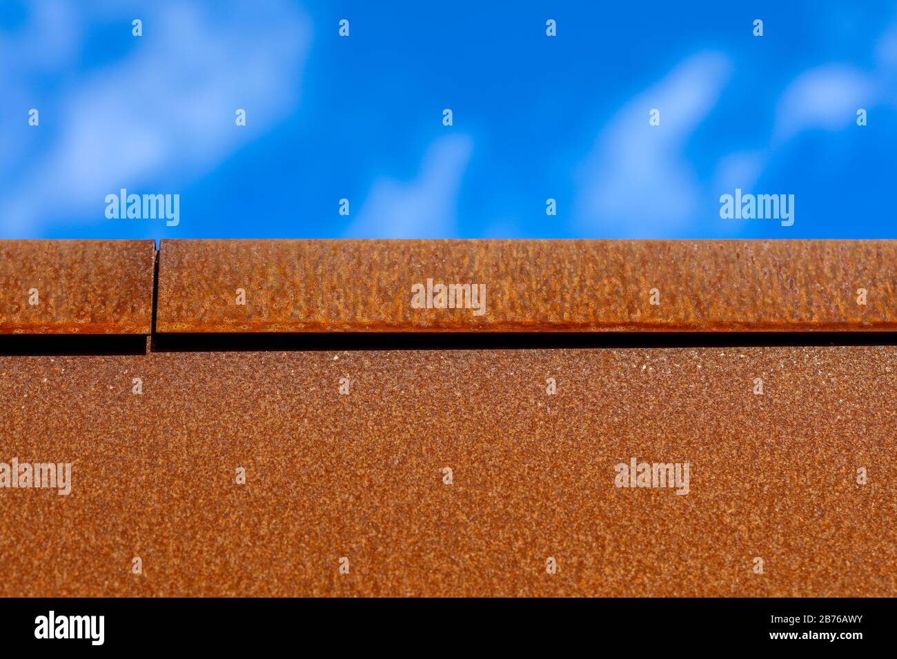 Corten steel rusted metal Stock Photo - Alamy
