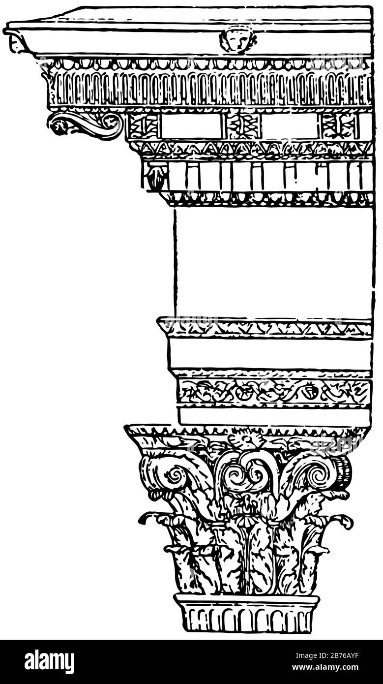 Corinthian Frame, it’s a frame work, style of the Temple of Jupiter at ...