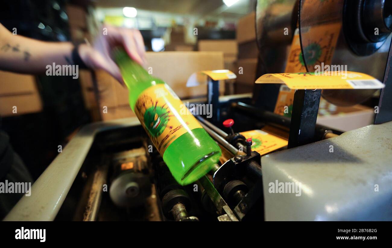 New Britain, CT, USA. 13th Mar, 2020. A bottle of Coronavirus Cocktail ...
