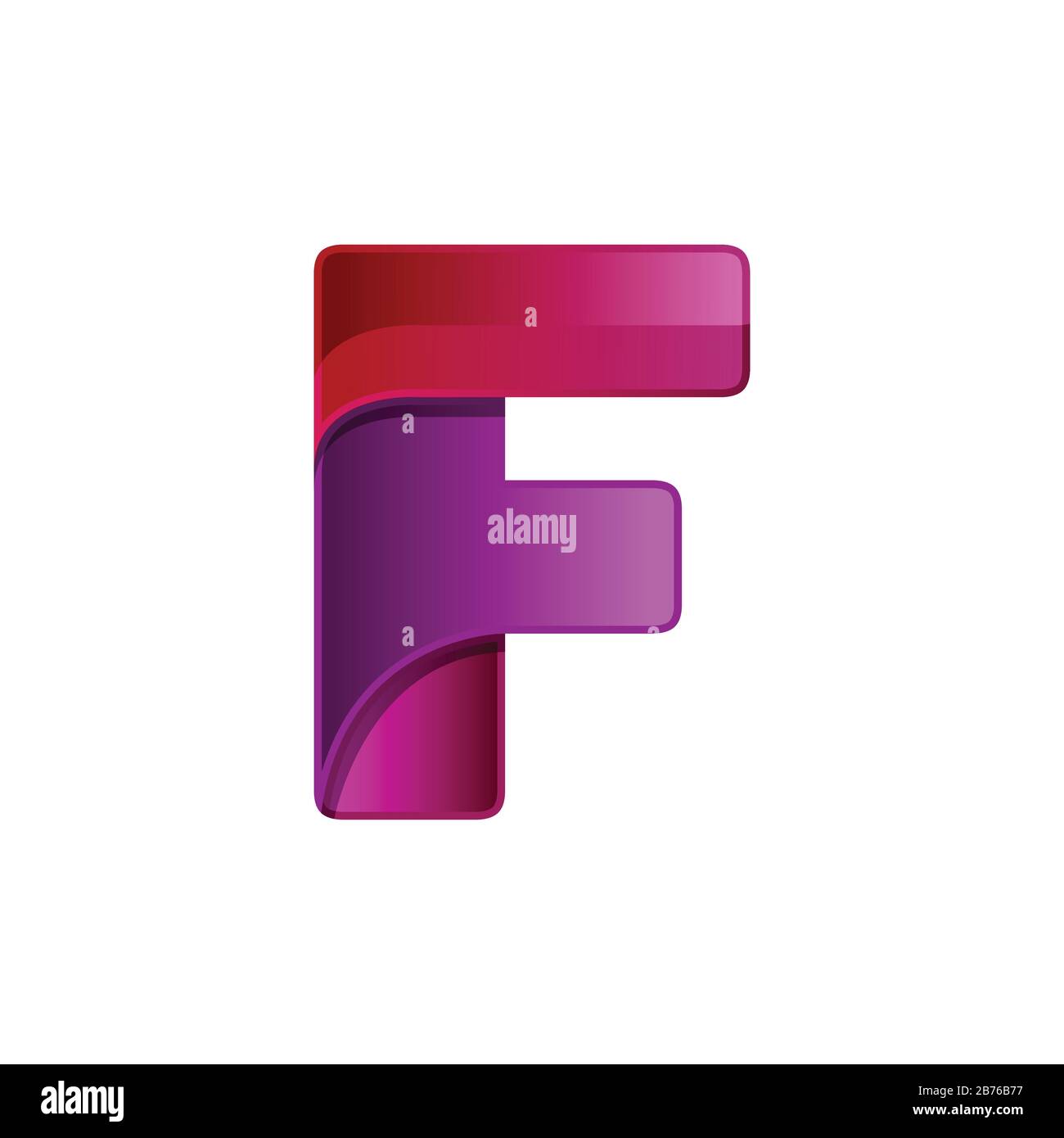 Abstract letter F logo design template Colorful vector image Stock ...