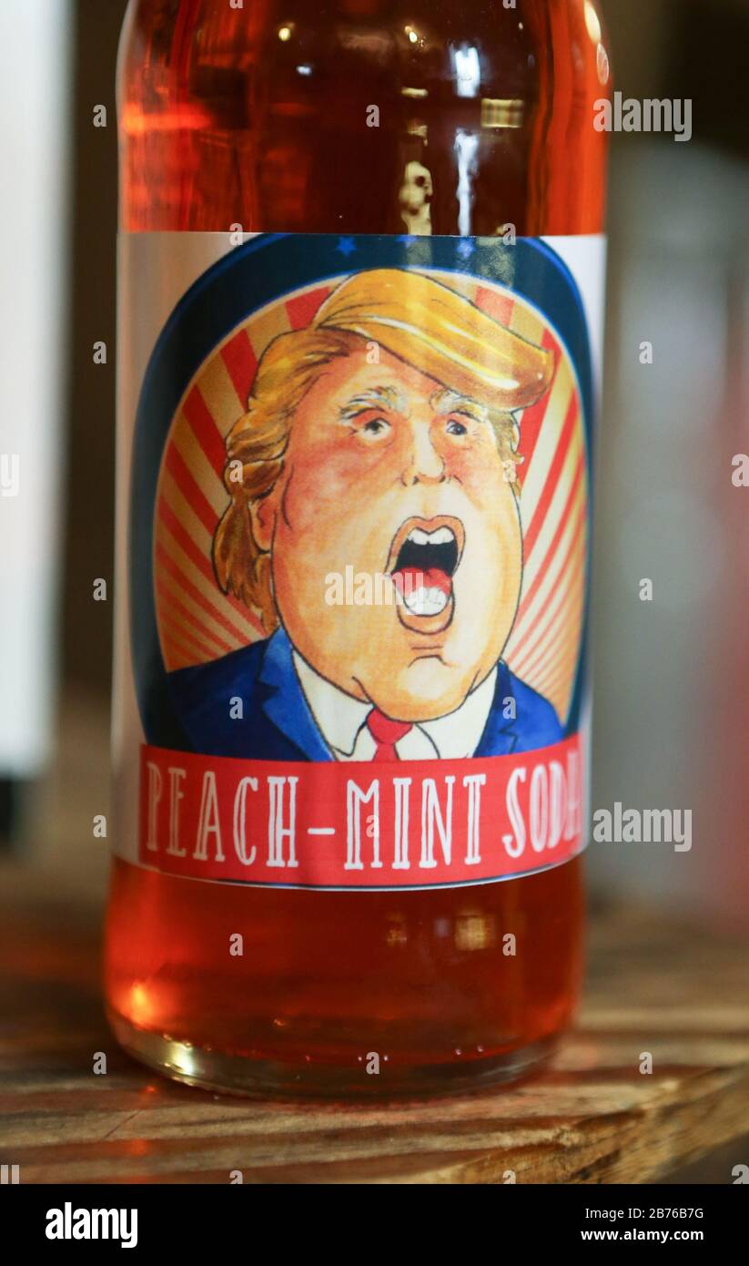 New Britain, CT, USA. 13th Mar, 2020. Peach-Mint Soda, a limited ...