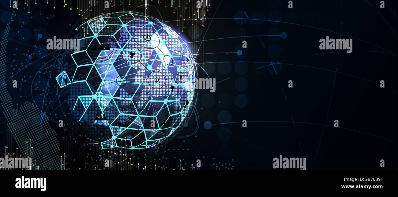 abstract futuristic fade computer technology business background Stock ...