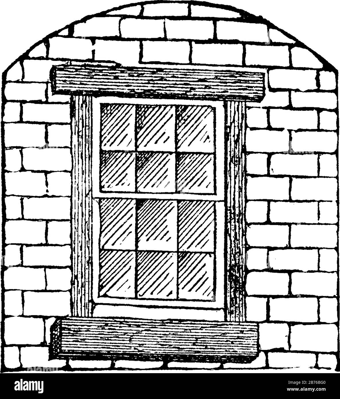 Window with glazing bars Cut Out Stock Images & Pictures - Alamy