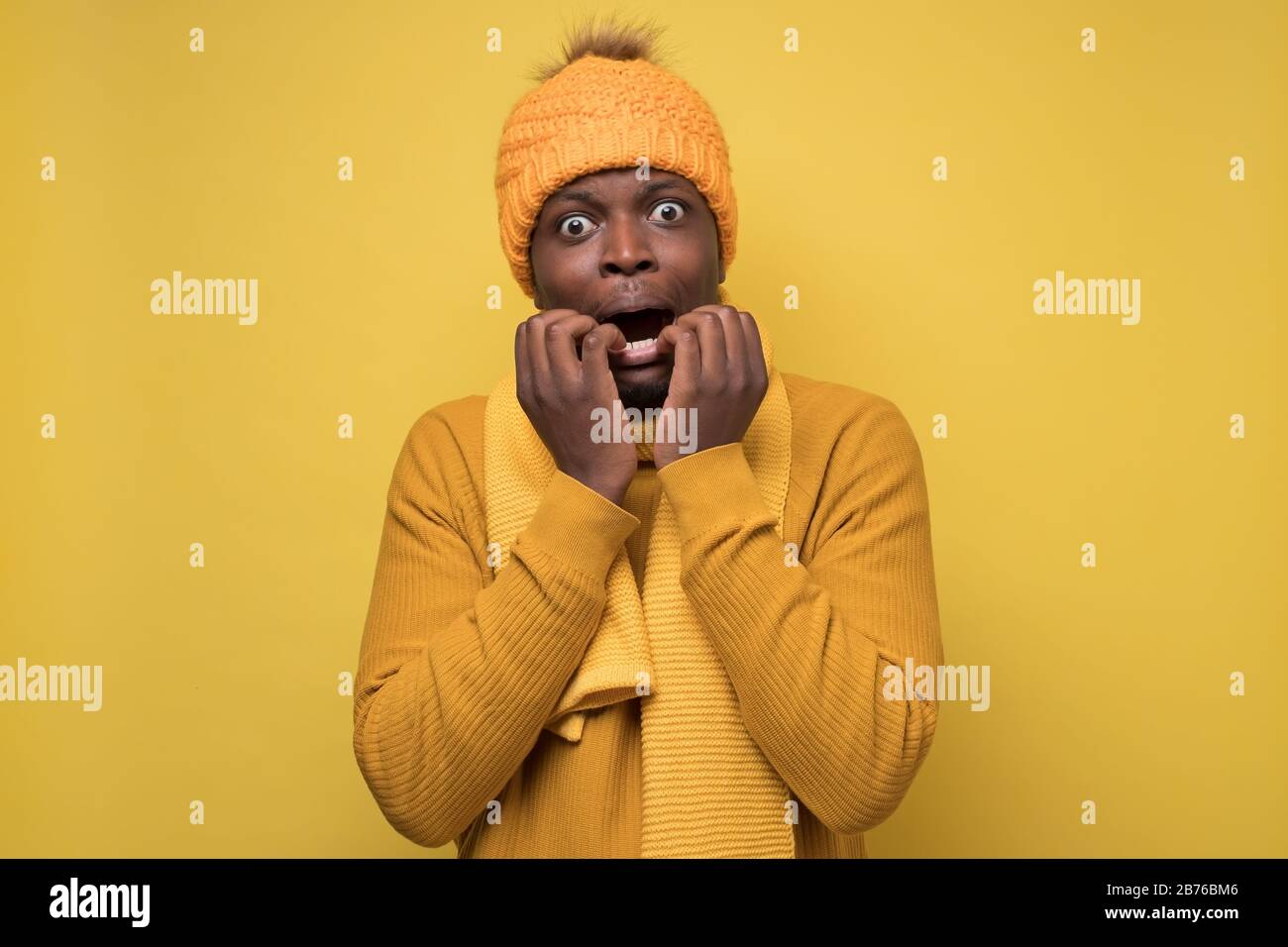 African man in scarf isolated hi-res stock photography and images - Alamy