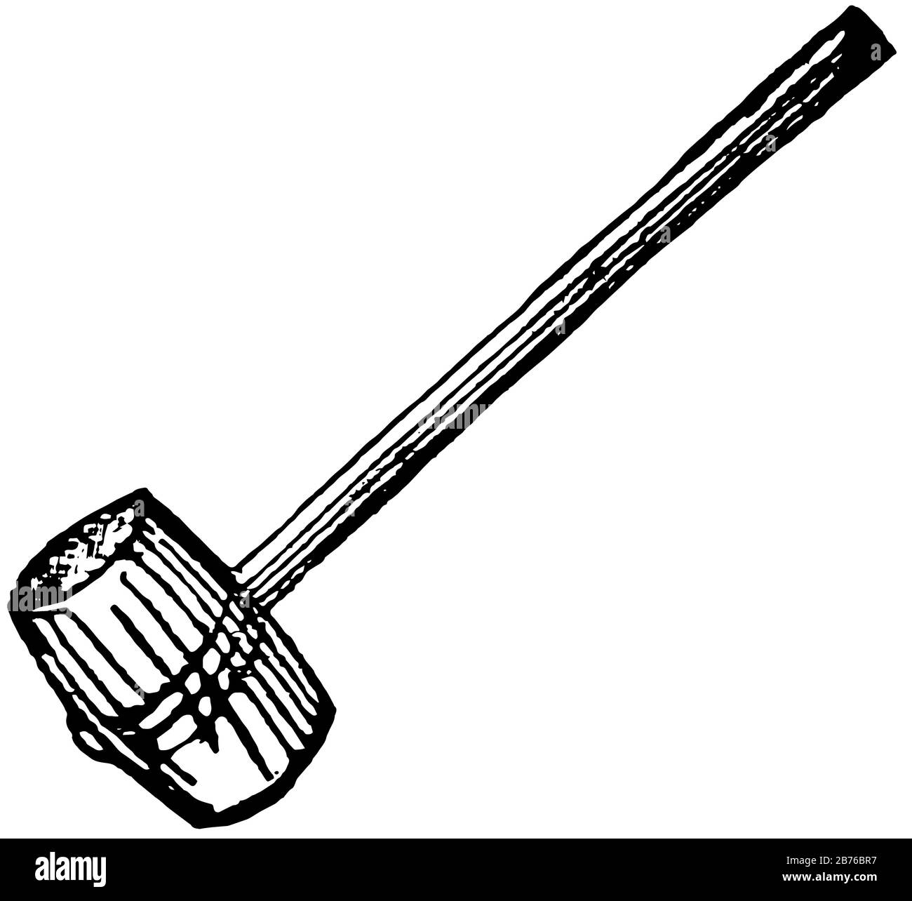 Wooden Mallet Drawing