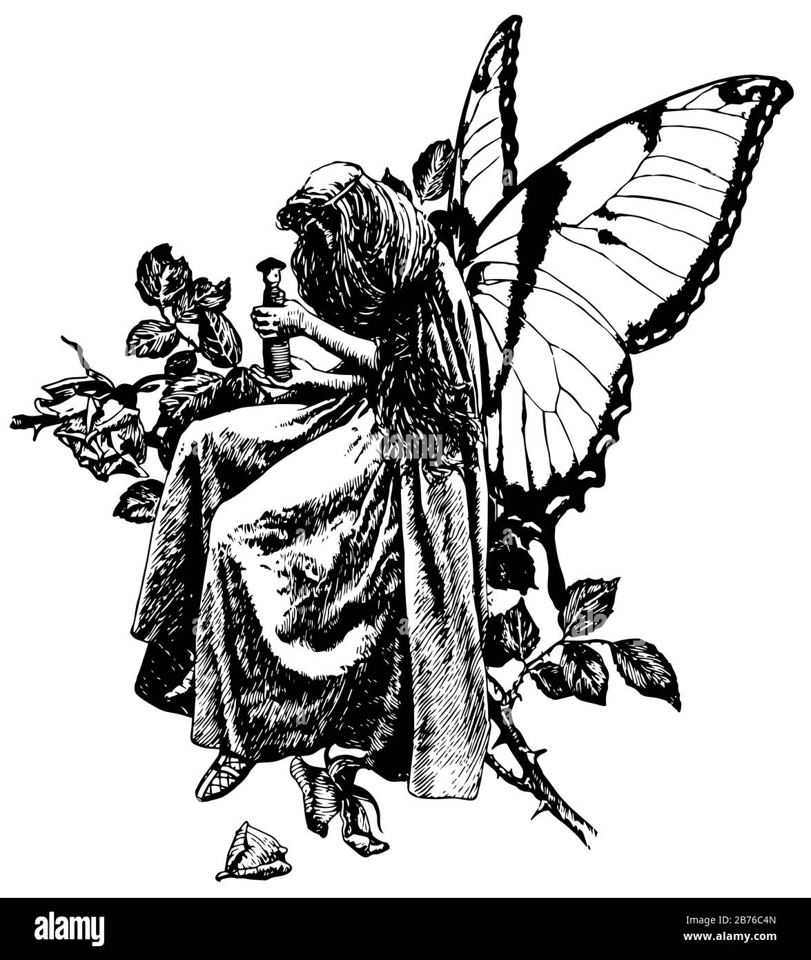 Tree toys on white Black and White Stock Photos & Images - Alamy