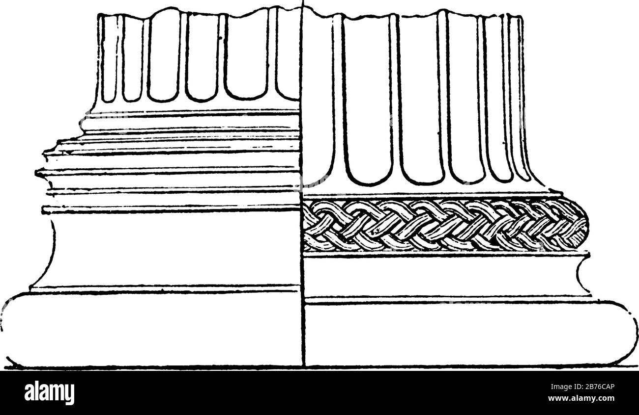 Base of a column Stock Vector Images - Alamy