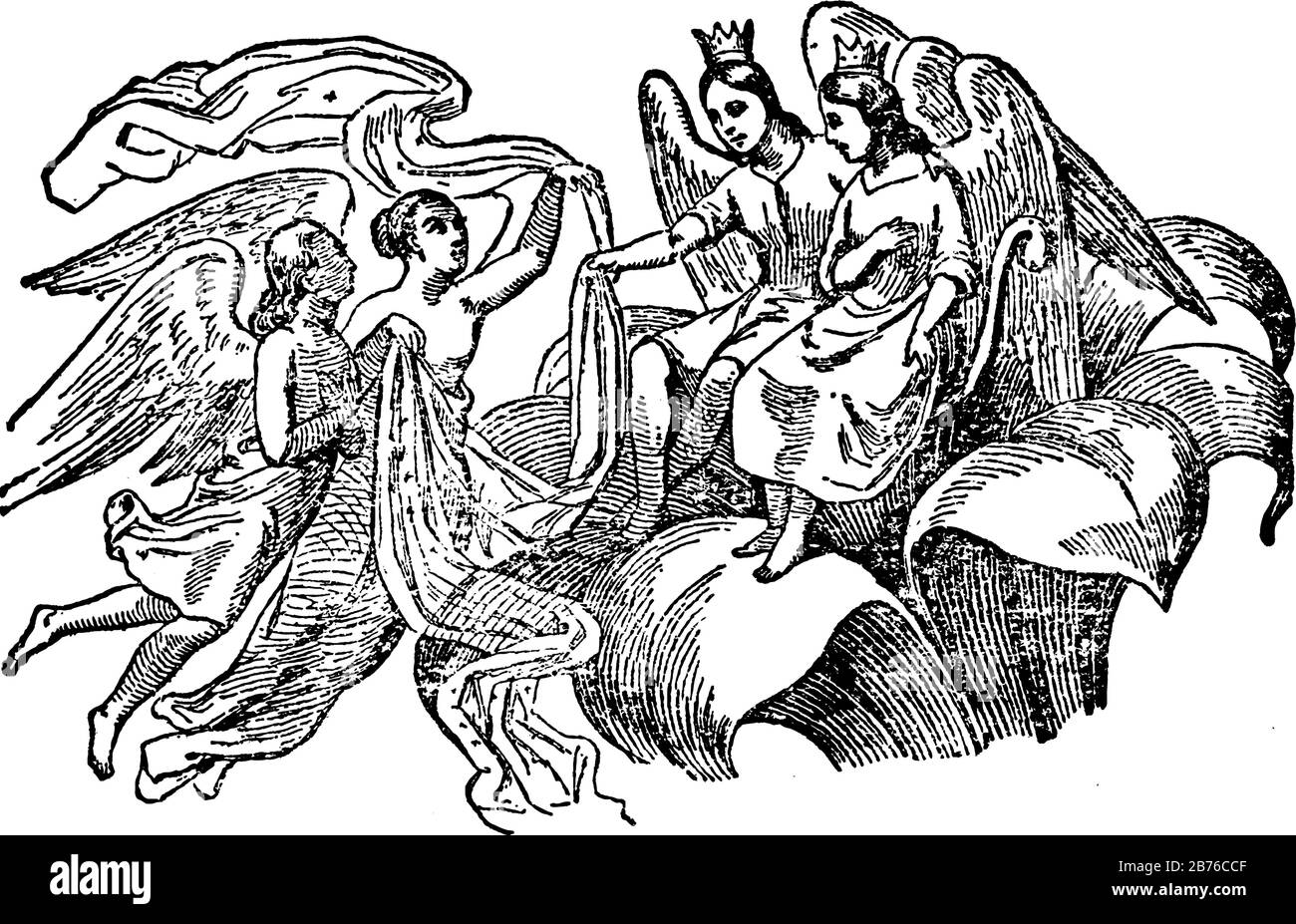 Queen of the angels Stock Vector Images - Alamy