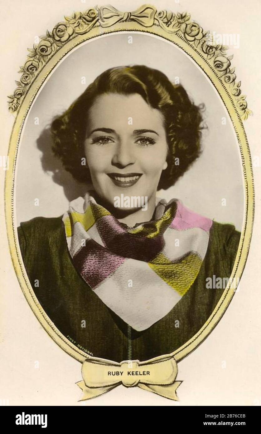 RUBY KEELER (1909-1993) Canadian-American film actress, dancer and ...