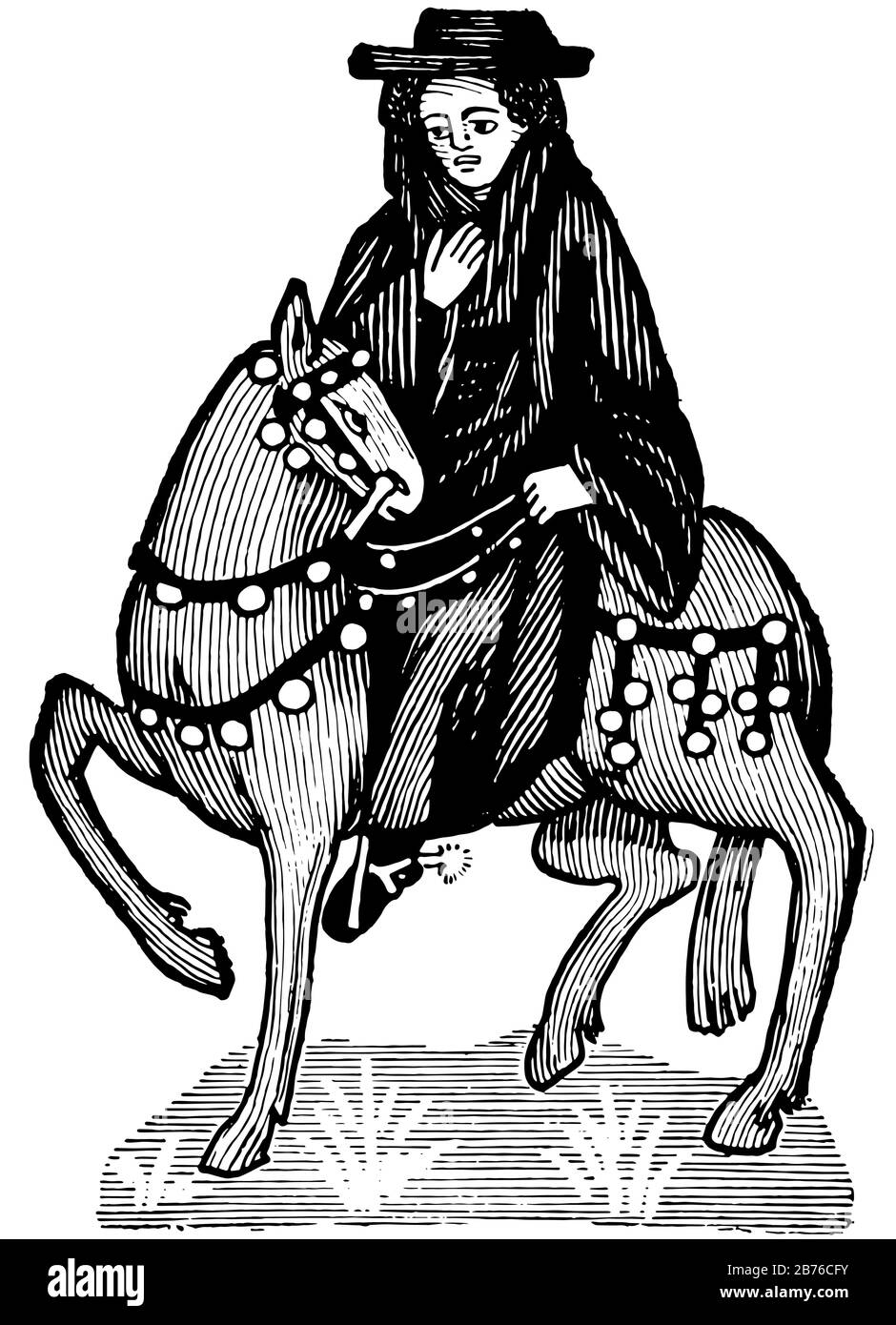 The canterbury tales black and white Stock Vector Images - Alamy