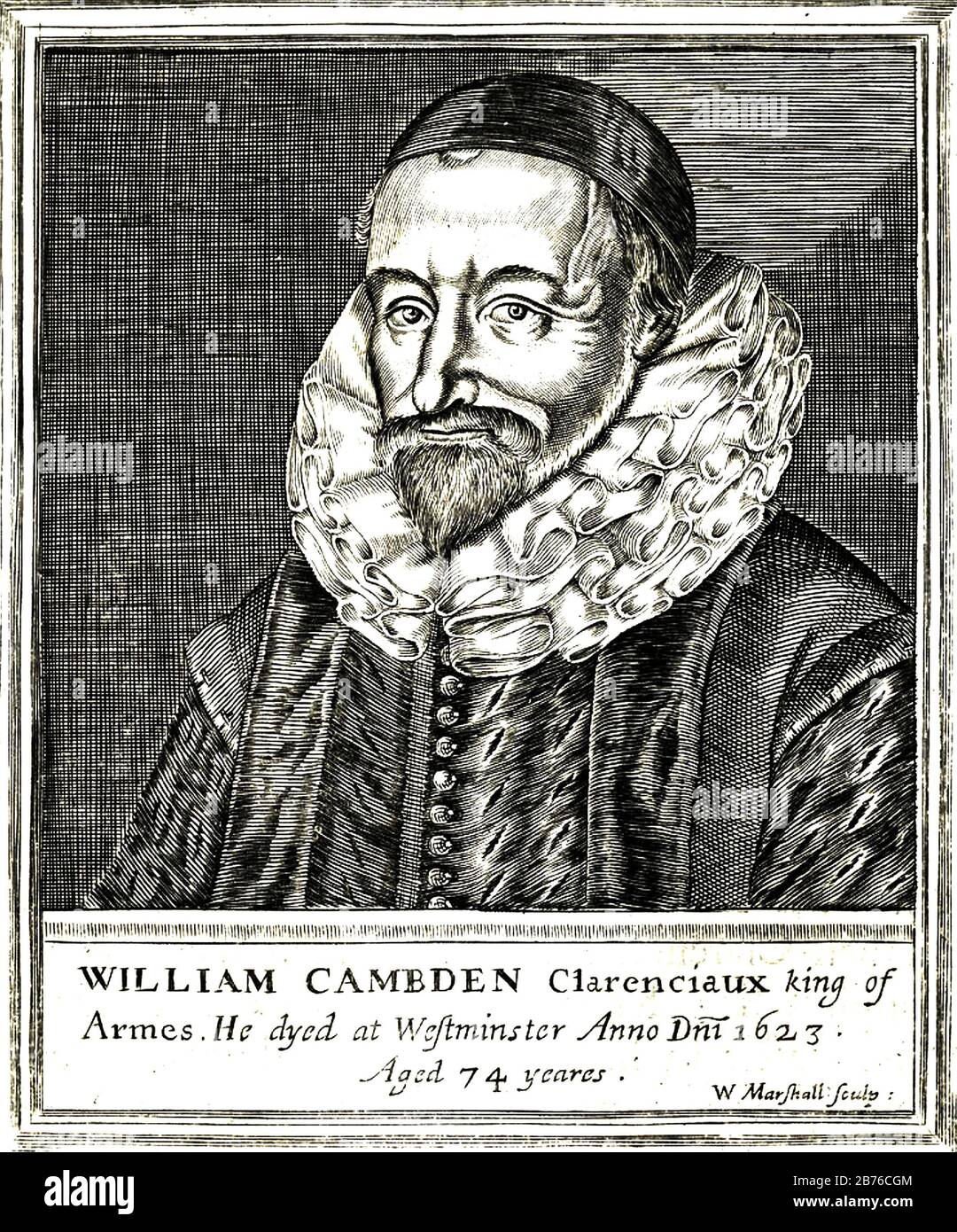 WILLIAM CAMDEN (1551-1623) English historian and topographer Stock ...