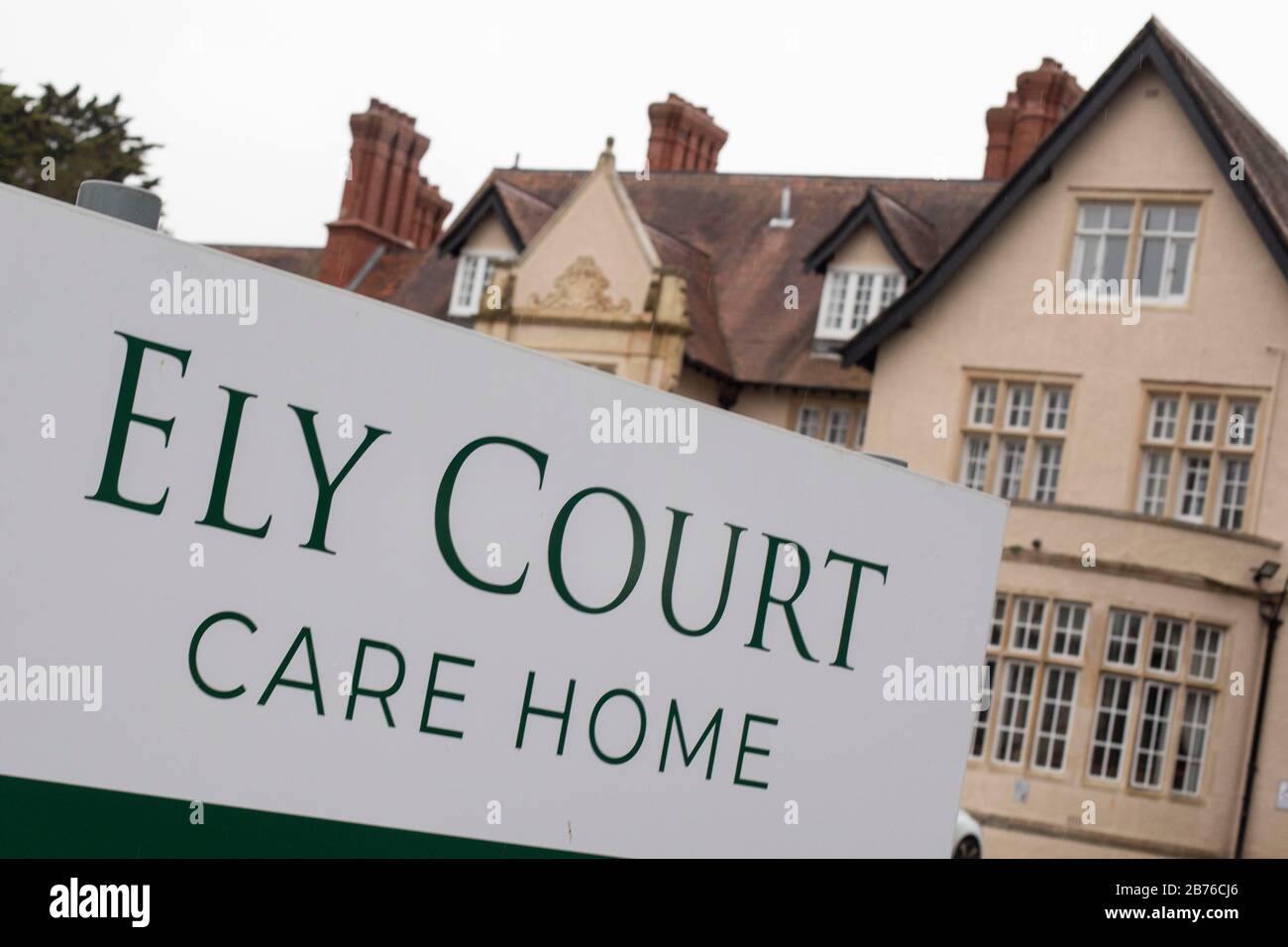 An external view of Ely Court care home in Cardiff, Wales, UK Stock ...