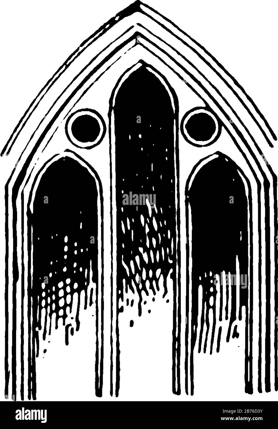 Tracery is diagram is the glazing slot, window glass is mounted, stone ...