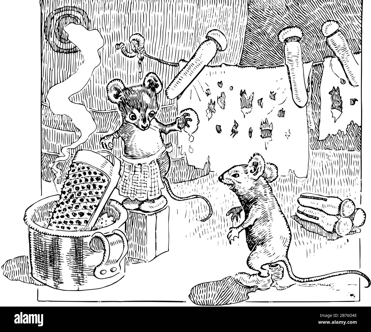 Clothes on laundry line Stock Vector Images - Alamy