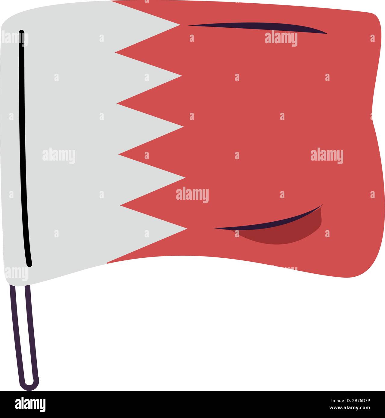 bahrain flag country isolated icon Stock Vector Image & Art - Alamy