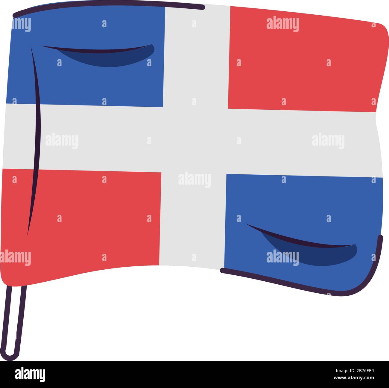 dominican republic flag country isolated icon Stock Vector Image & Art ...