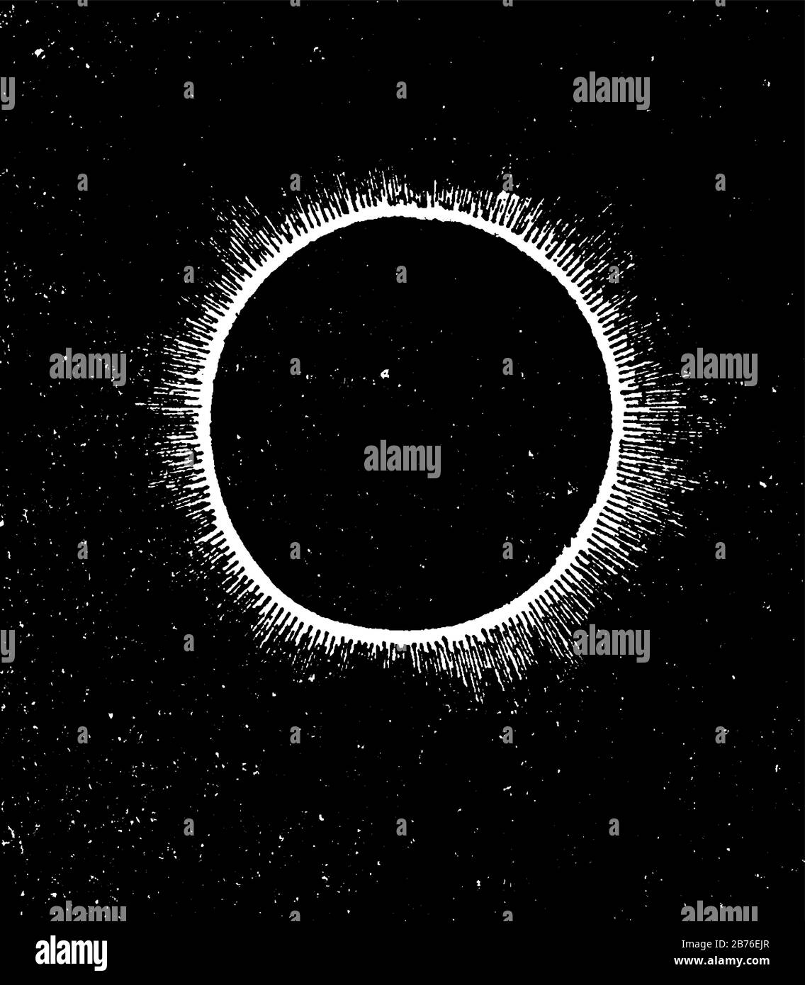 Corona of Sun is bright circle around the sun, which is seen during ...