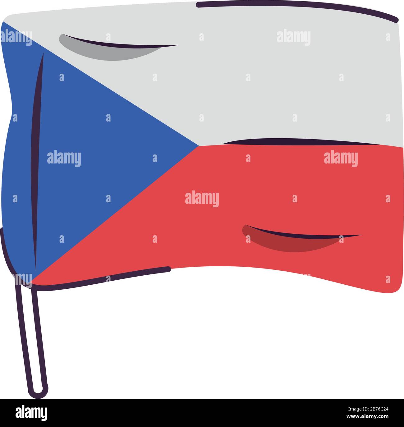 Czech republic rectangle flag hi-res stock photography and images - Alamy