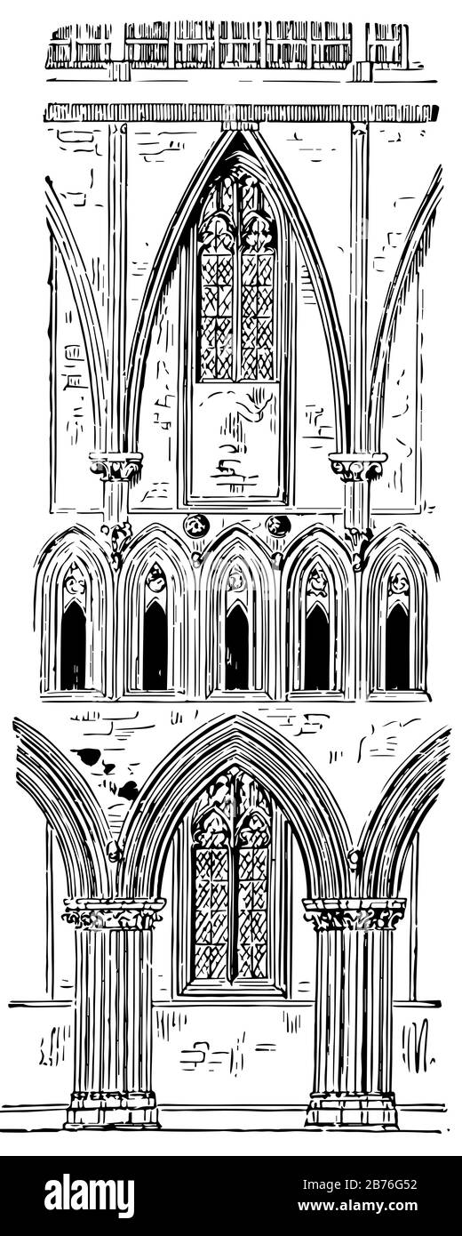 Seat of the anglican bishop Stock Vector Images - Alamy