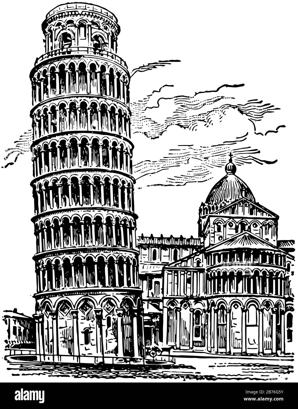 Leaning Tower of Pisa, The most remarkable buildings, the Campo Santo ...