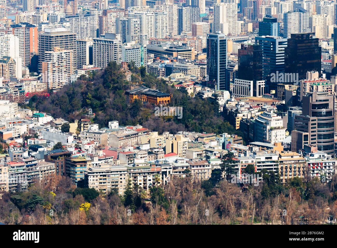 Hill Santa Lucia and Hidalgo Castle in the middle of San Isidro ...