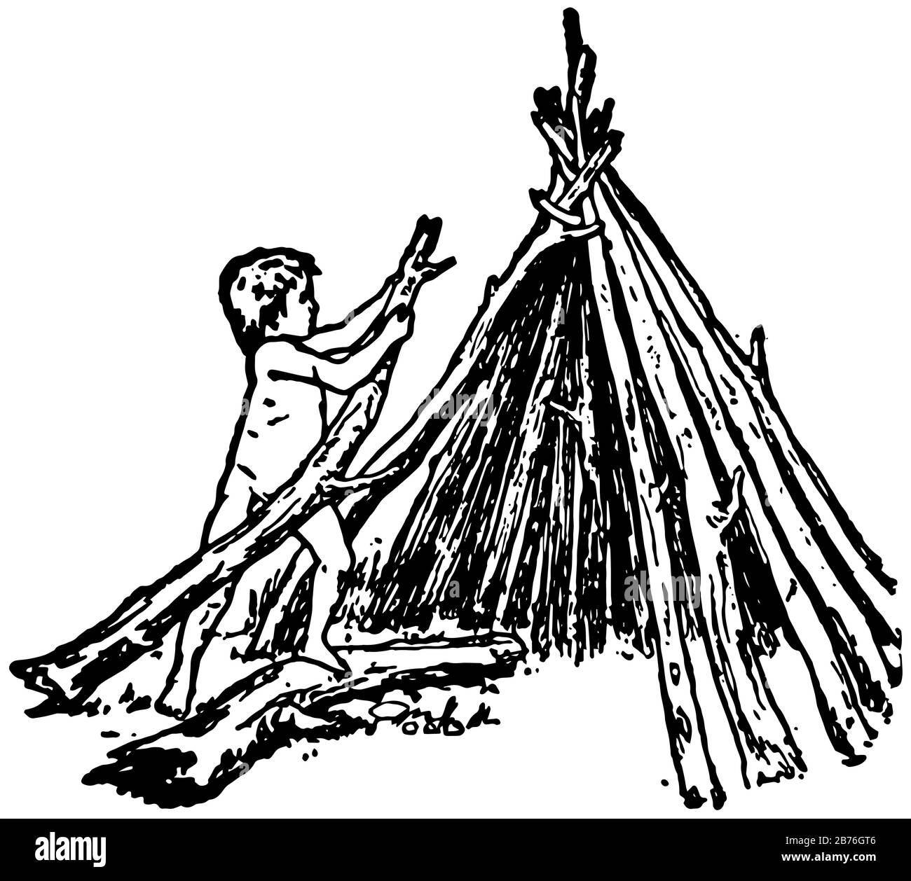 Vintage Tent Illustration