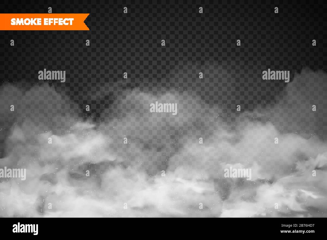 Realistic fog, mist effect. Smoke isolated on transparent background ...