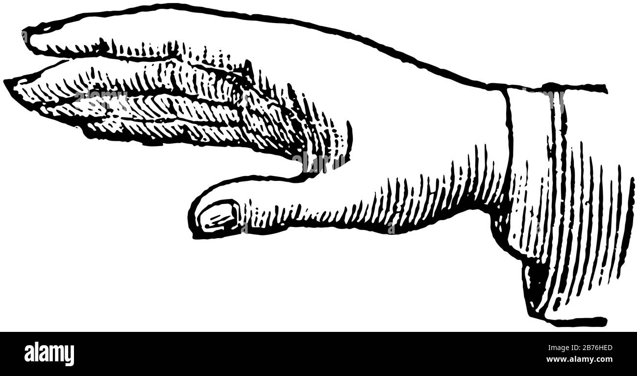 This picture represents the hands position in emphatic declaration ...