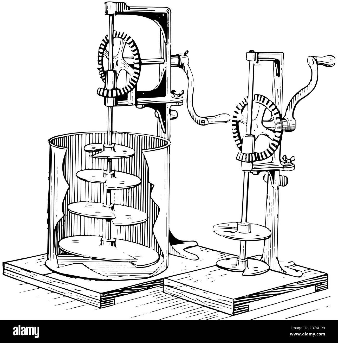 Mixing paint machine Stock Vector Images - Alamy