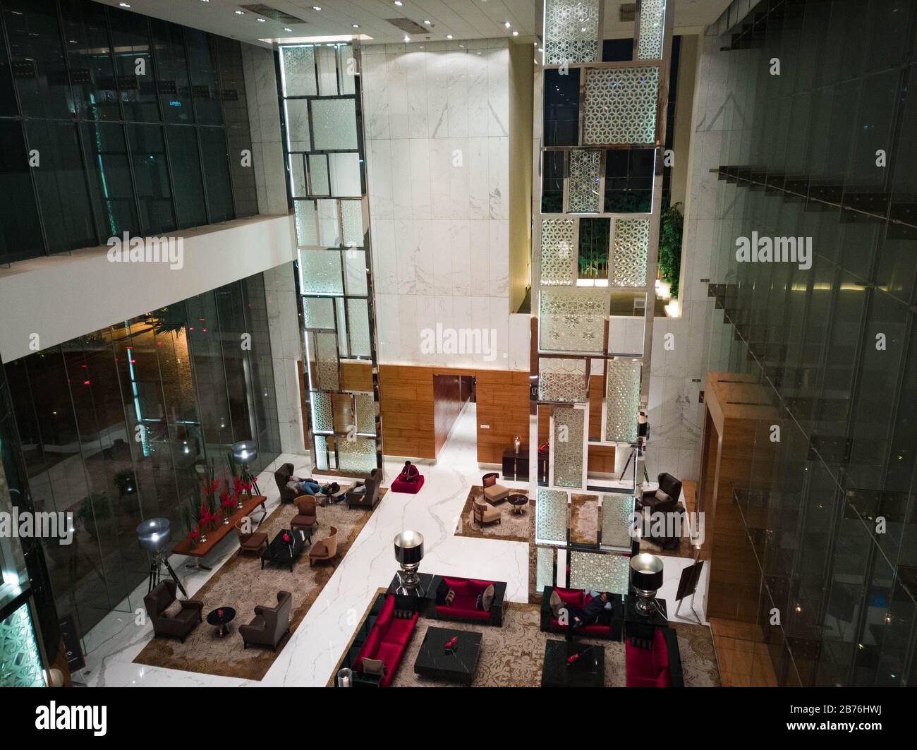 India modern working lobby hi-res stock photography and images - Alamy