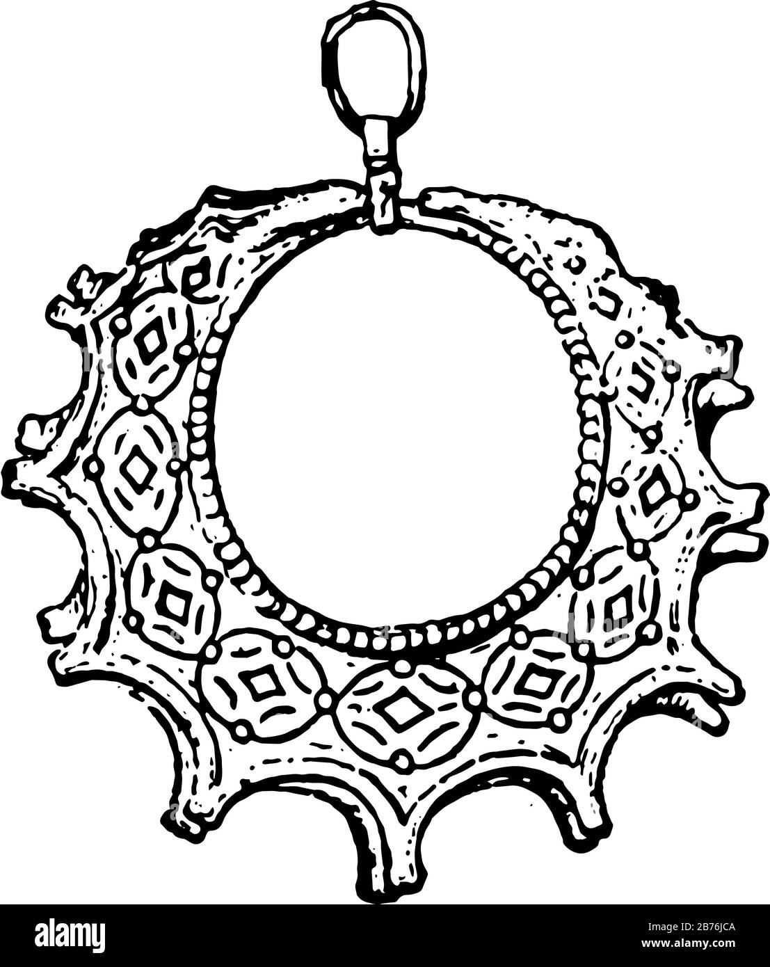 Pendant Ornament design being of an exceptionally beautiful character ...