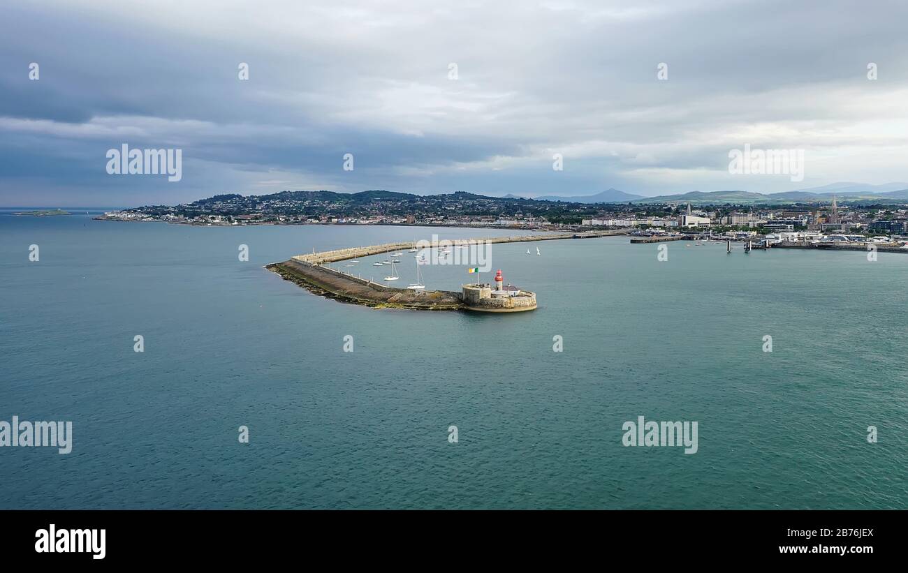 Aerial view of Howth Harbour and village Stock Photo - Alamy