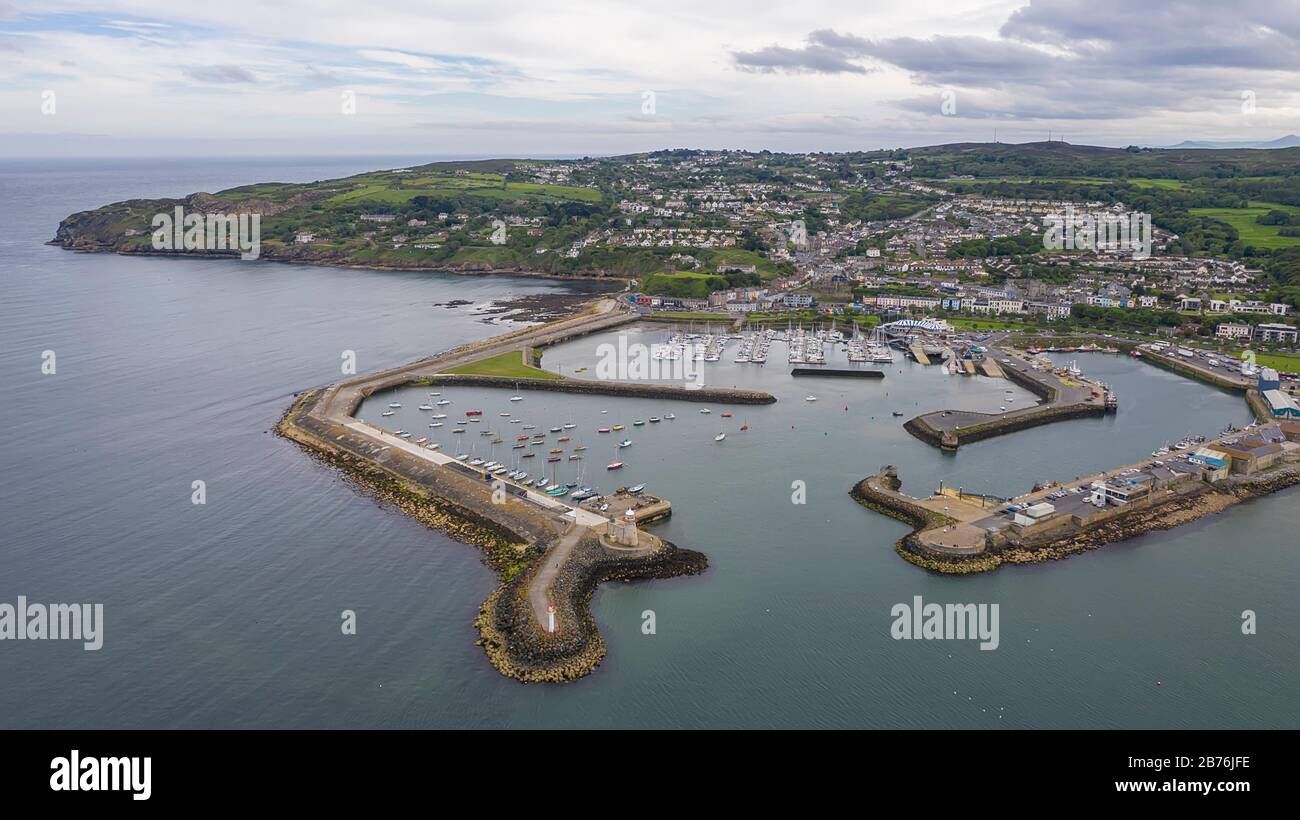Aerial view of Howth Harbour and village Stock Photo - Alamy