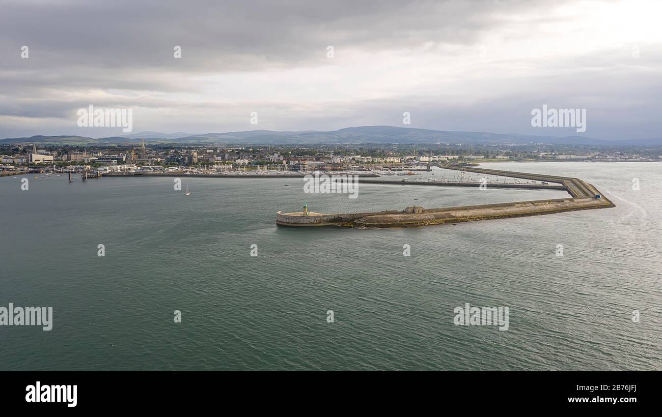 Aerial view of Howth Harbour and village Stock Photo - Alamy