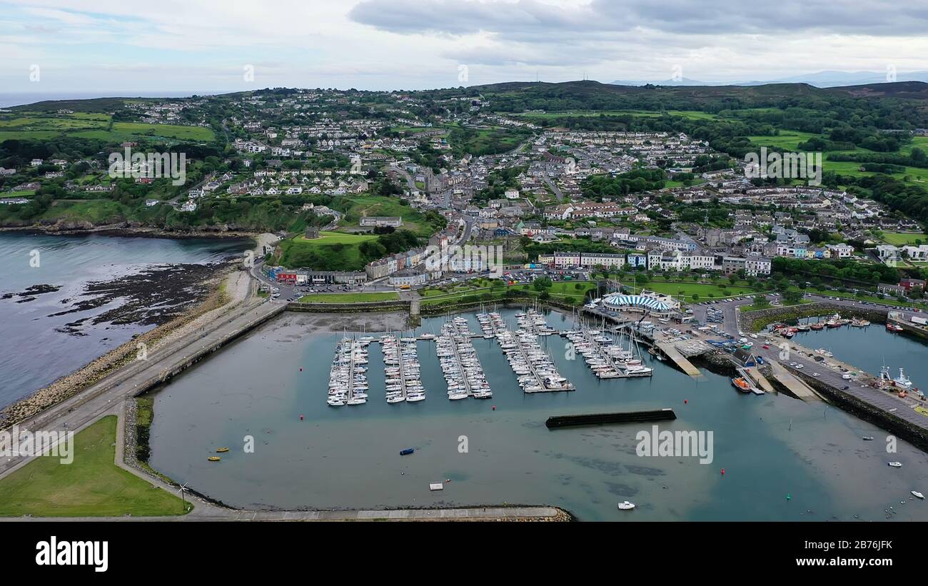 Aerial view of Howth Harbour and village Stock Photo - Alamy