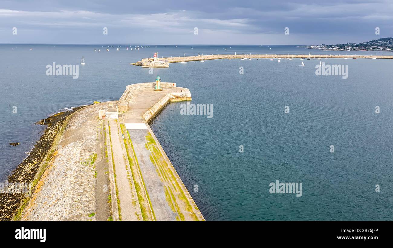 Aerial view of Howth Harbour and village Stock Photo - Alamy