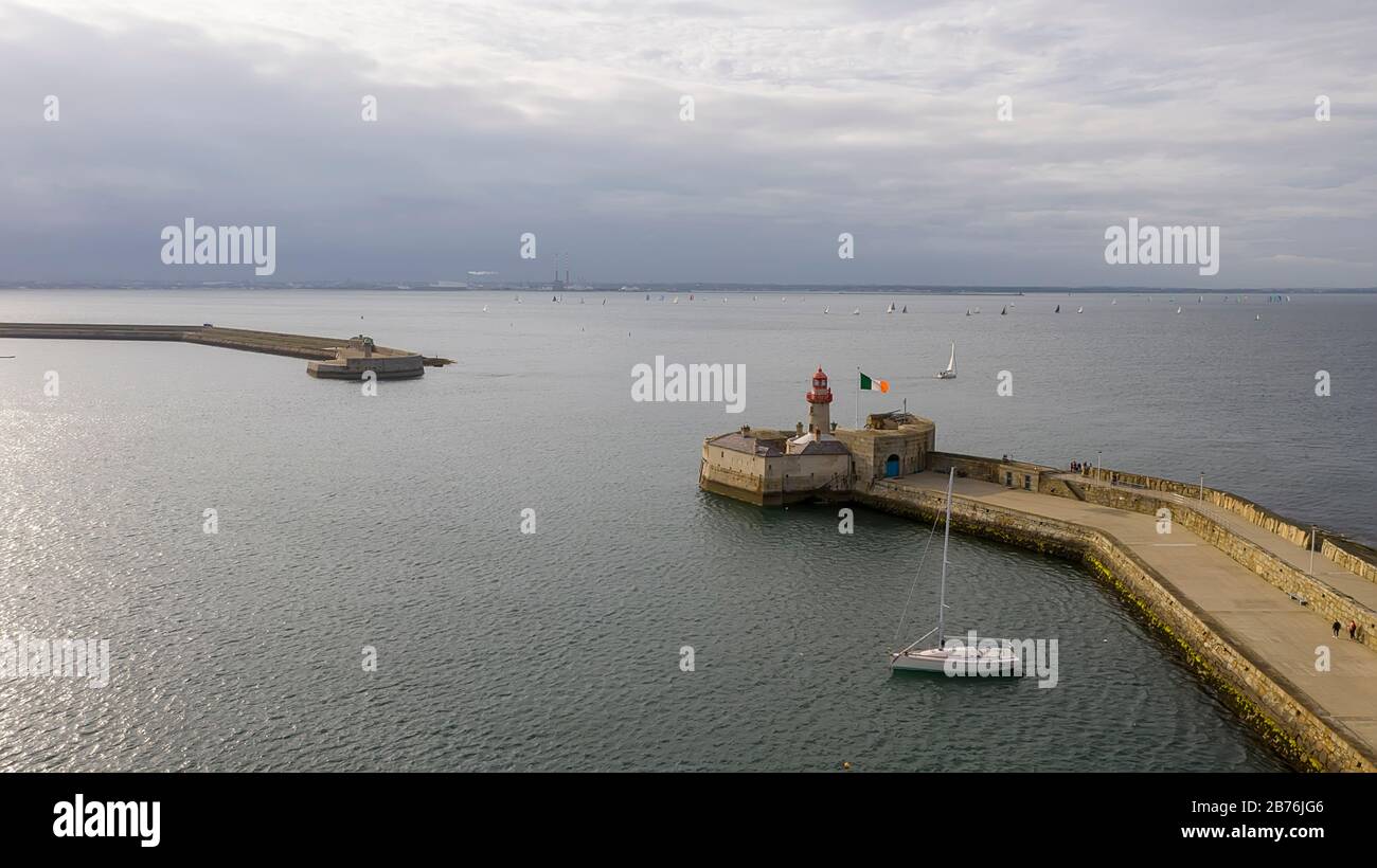 Aerial view of Howth Harbour and village Stock Photo - Alamy
