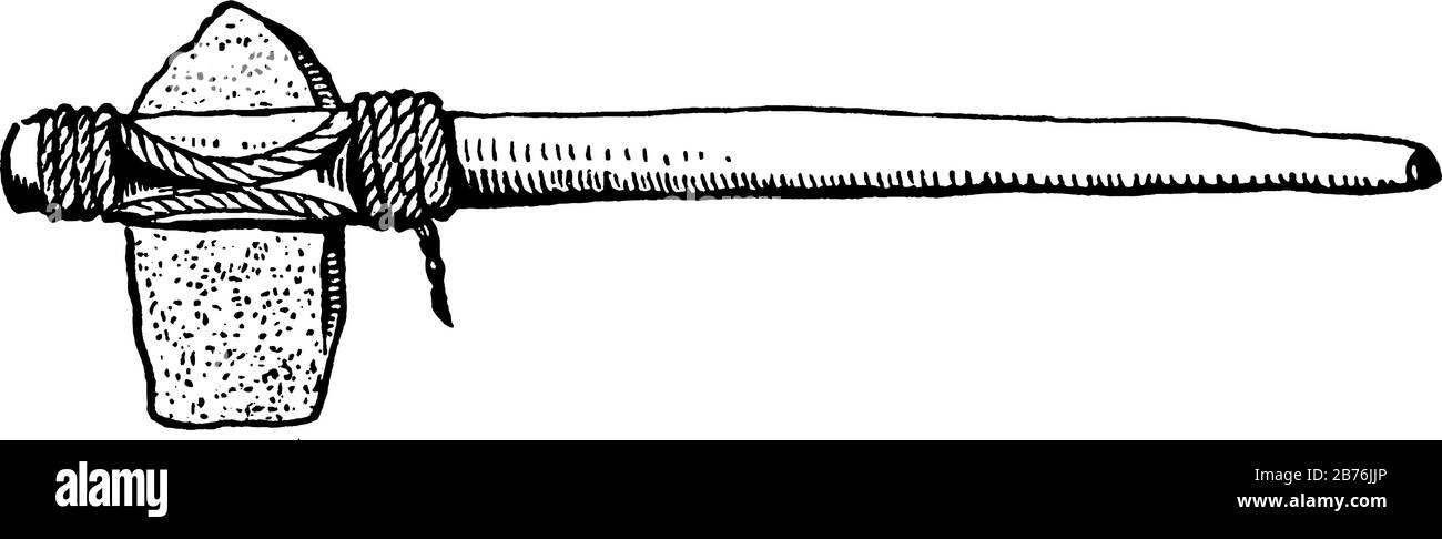 This illustration represents Tomahawk which is used by Native Americans ...