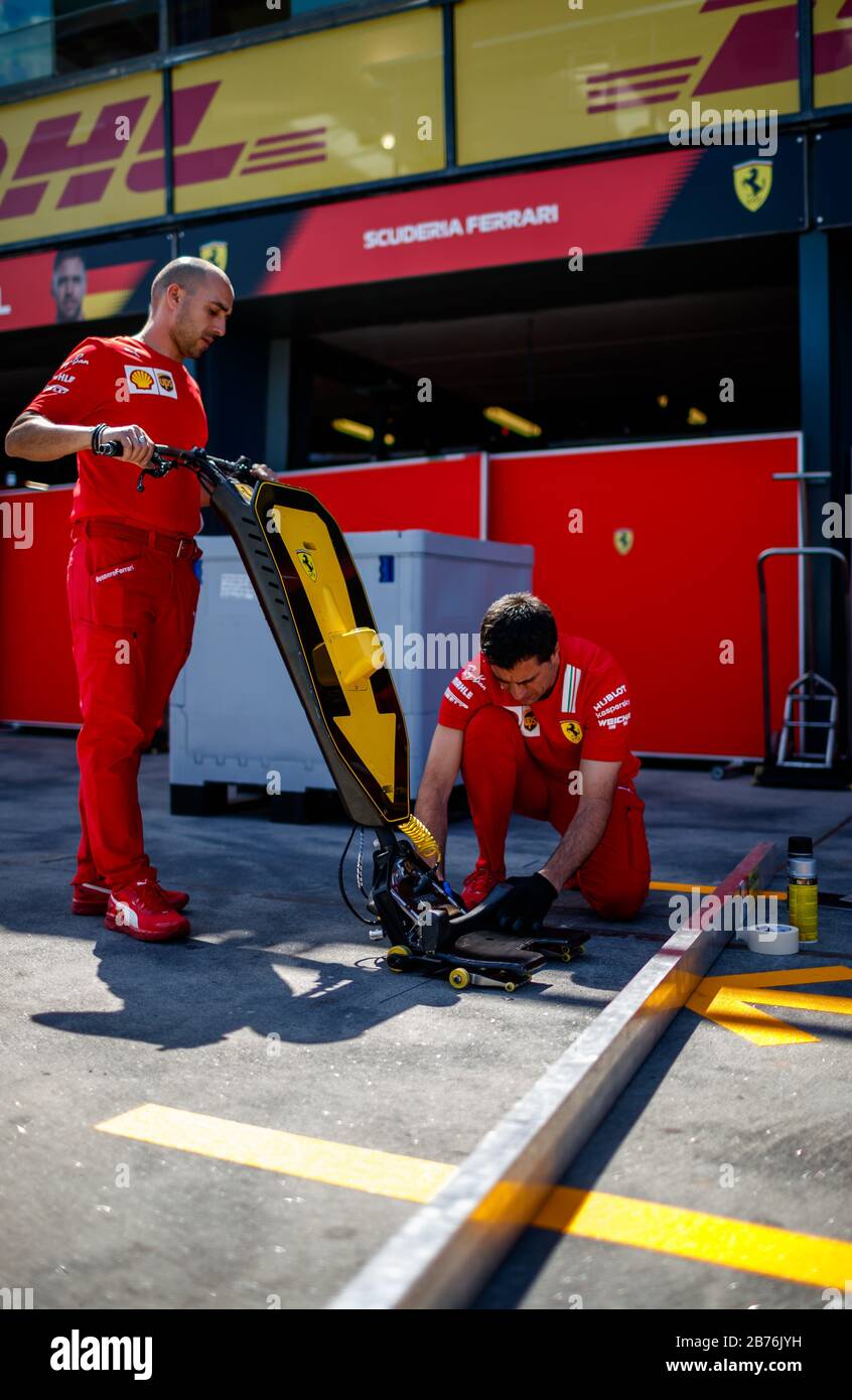 Ferrari f1 garage hi-res stock photography and images - Alamy