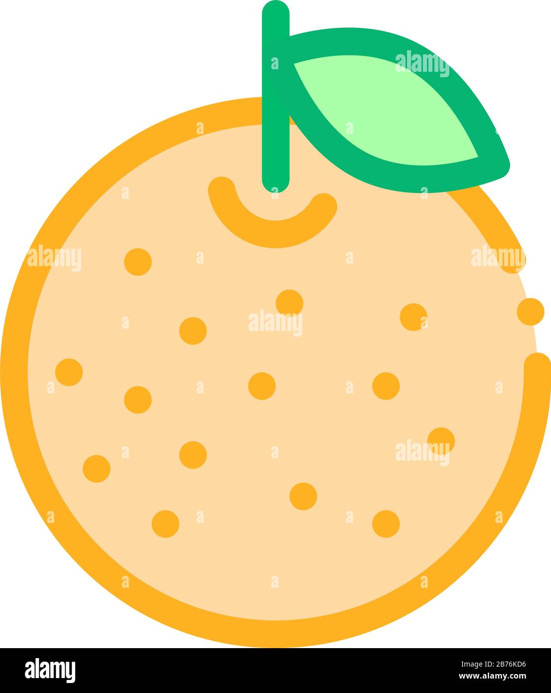 Orange Citrus Icon Vector Outline Illustration Stock Vector Image & Art ...