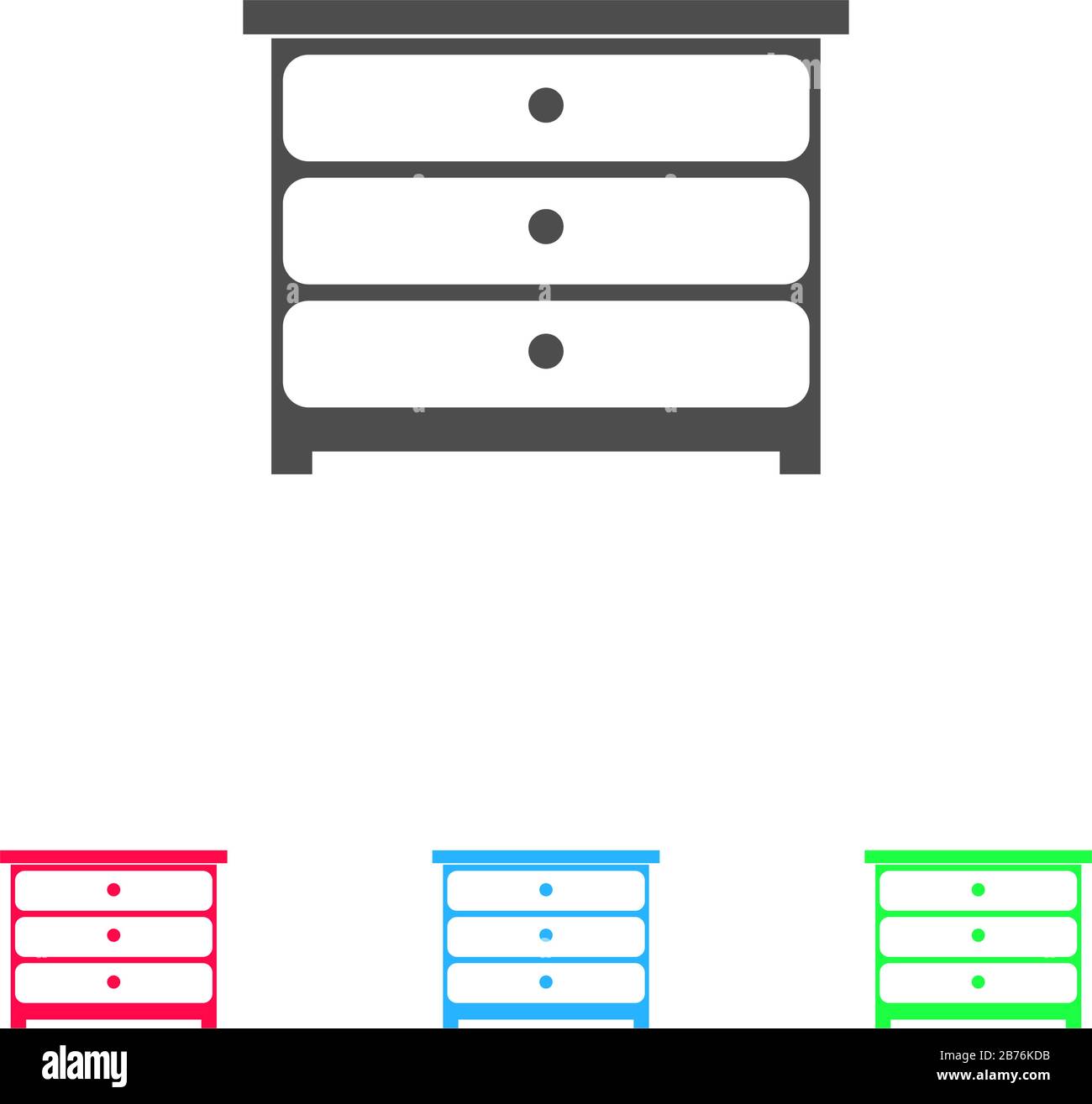 Commode icon flat. Color pictogram on white background. Vector ...