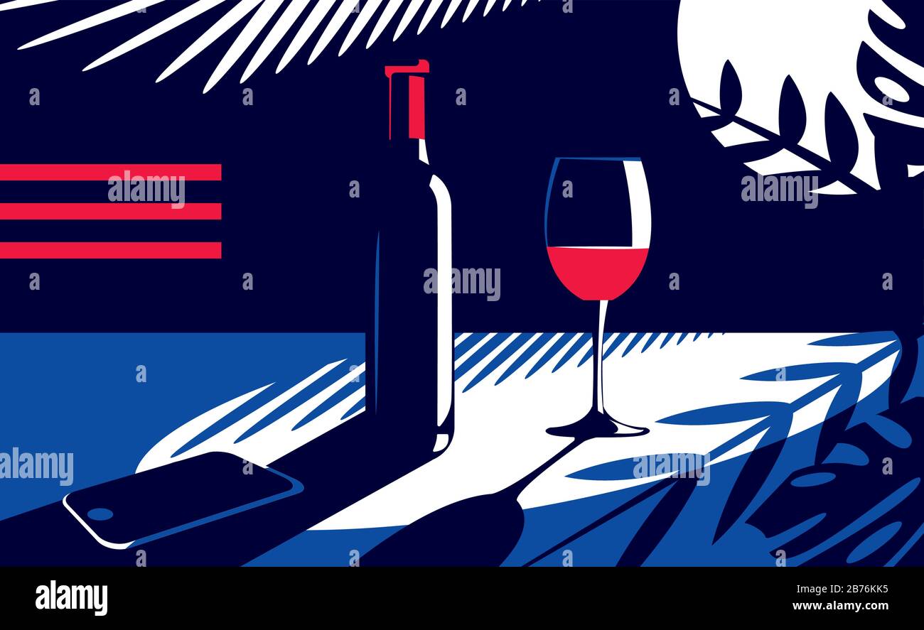 Wine bottle glass Stock Vector Images - Alamy