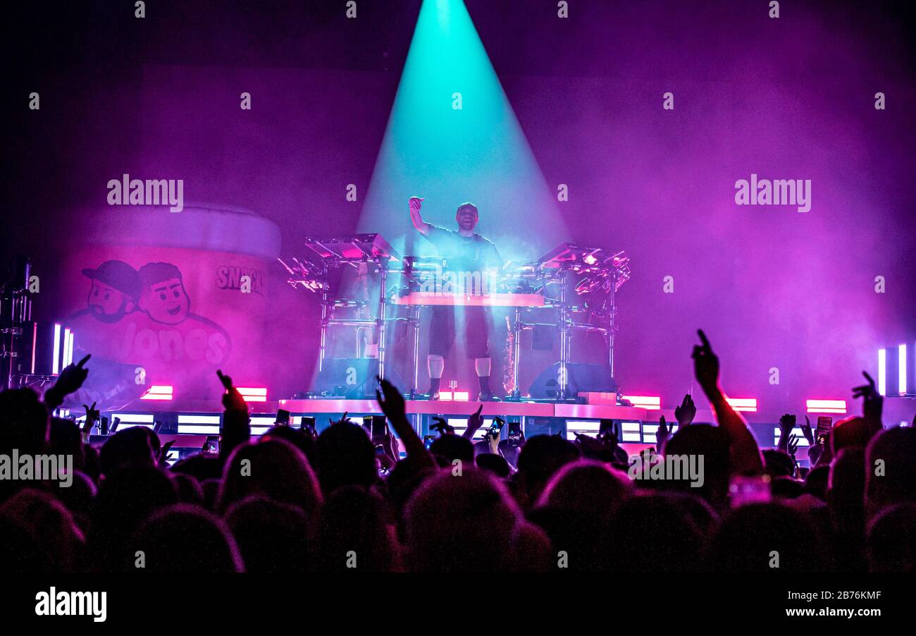 Jax Jones performing at the O2 Academy in Bournemouth, UK. Credit ...