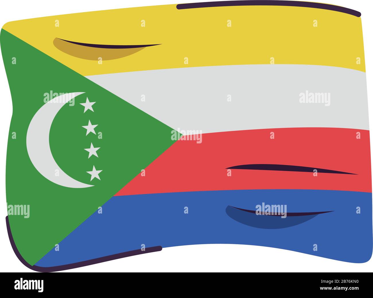 Comoros colors Stock Vector Images - Alamy