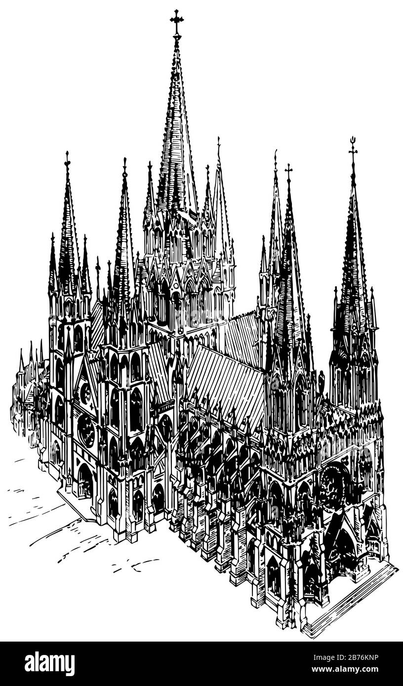 Pointed towers Stock Vector Images - Alamy