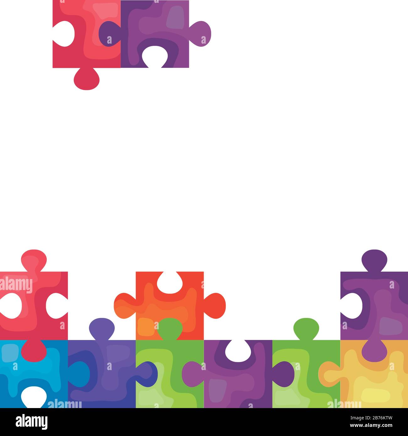 set of puzzle pieces icons Stock Vector Image & Art - Alamy