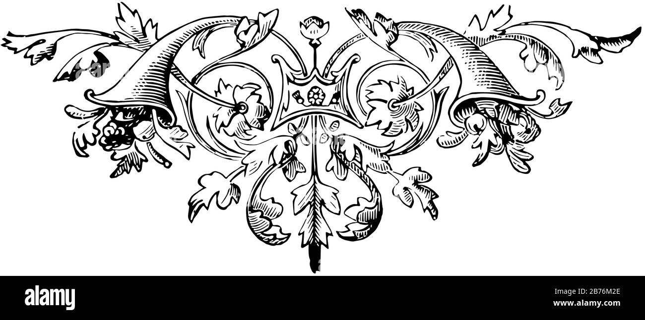 Footer floral Cut Out Stock Images & Pictures - Alamy