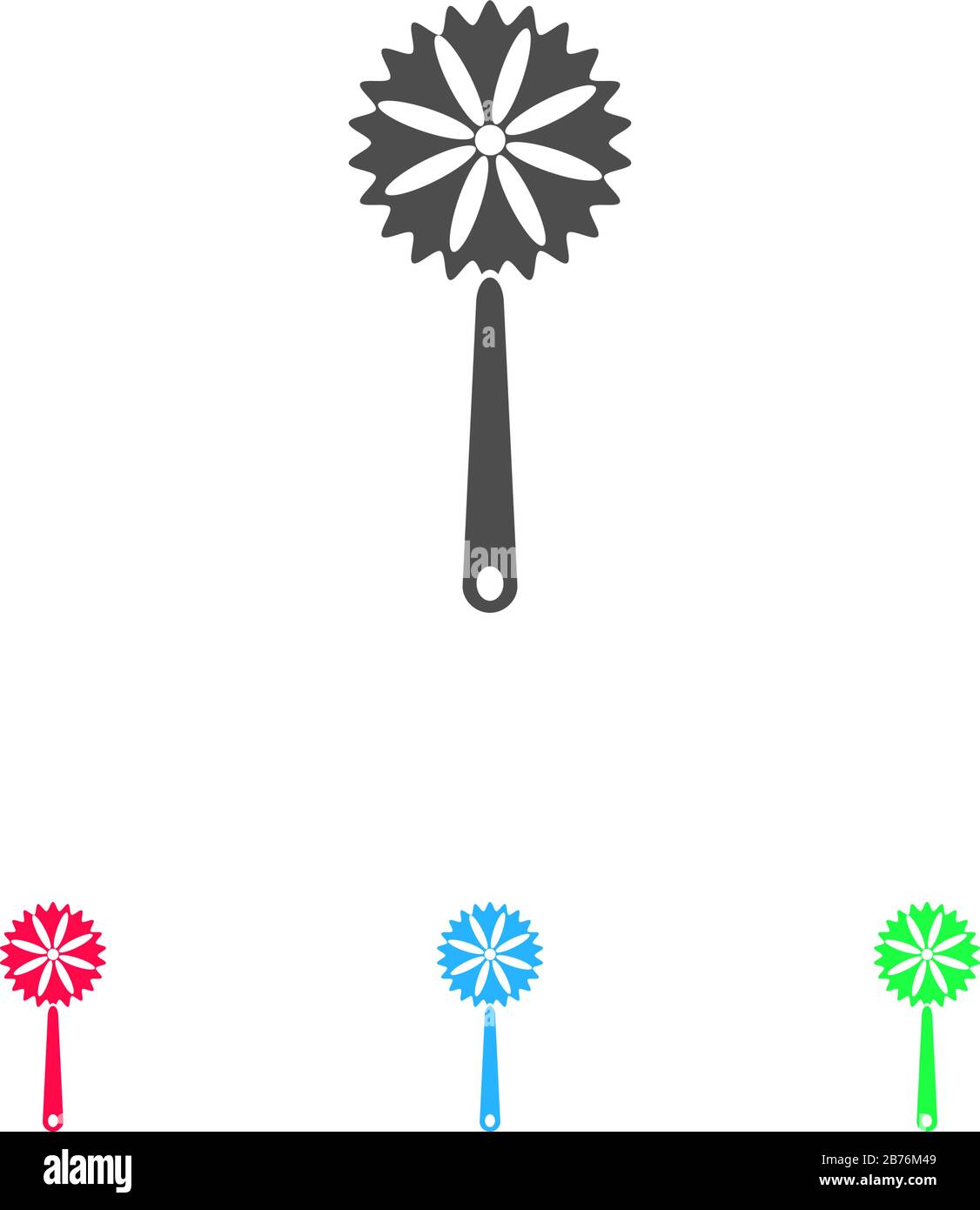 Maracas icon flat. Color pictogram on white background. Vector ...