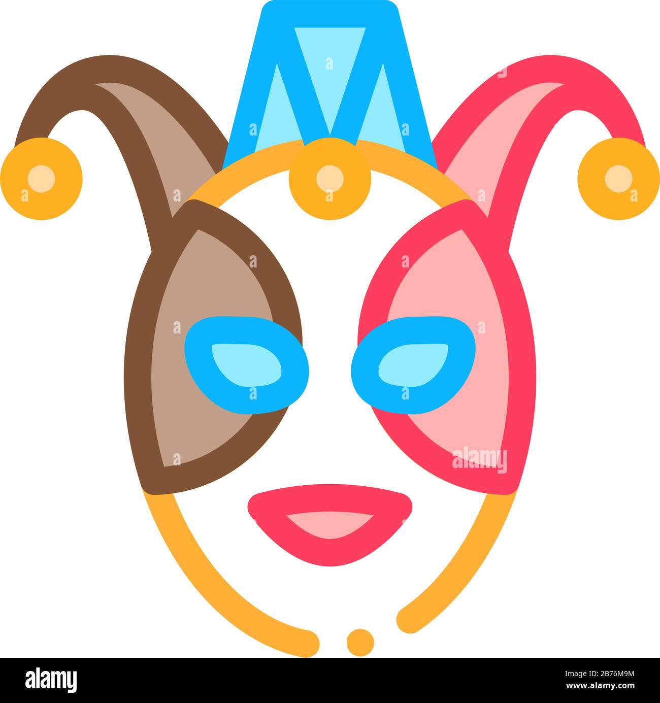 Festival Mask Icon Vector Outline Illustration Stock Vector Image & Art ...